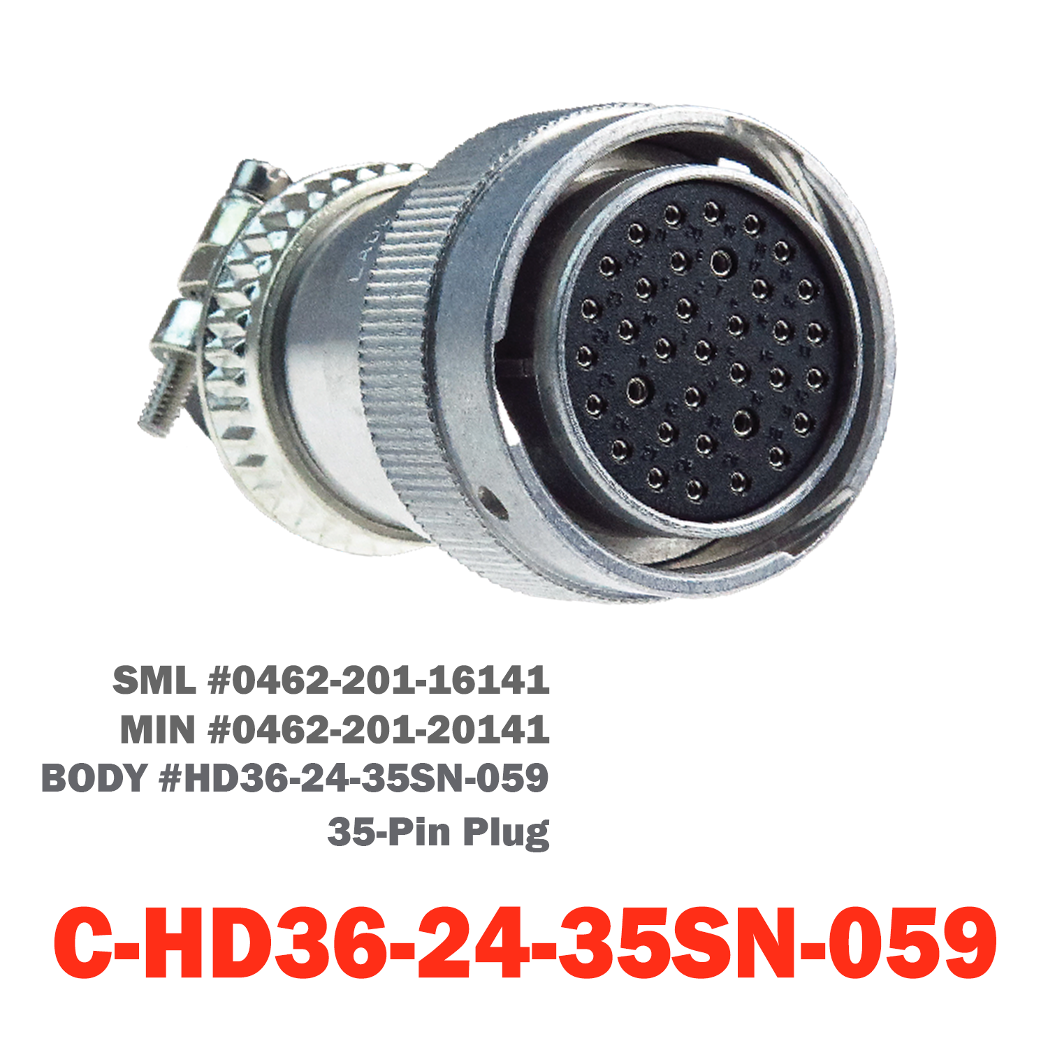 35 Pin Deutsch Receptacle | C-HD36-24-35SN-059/072