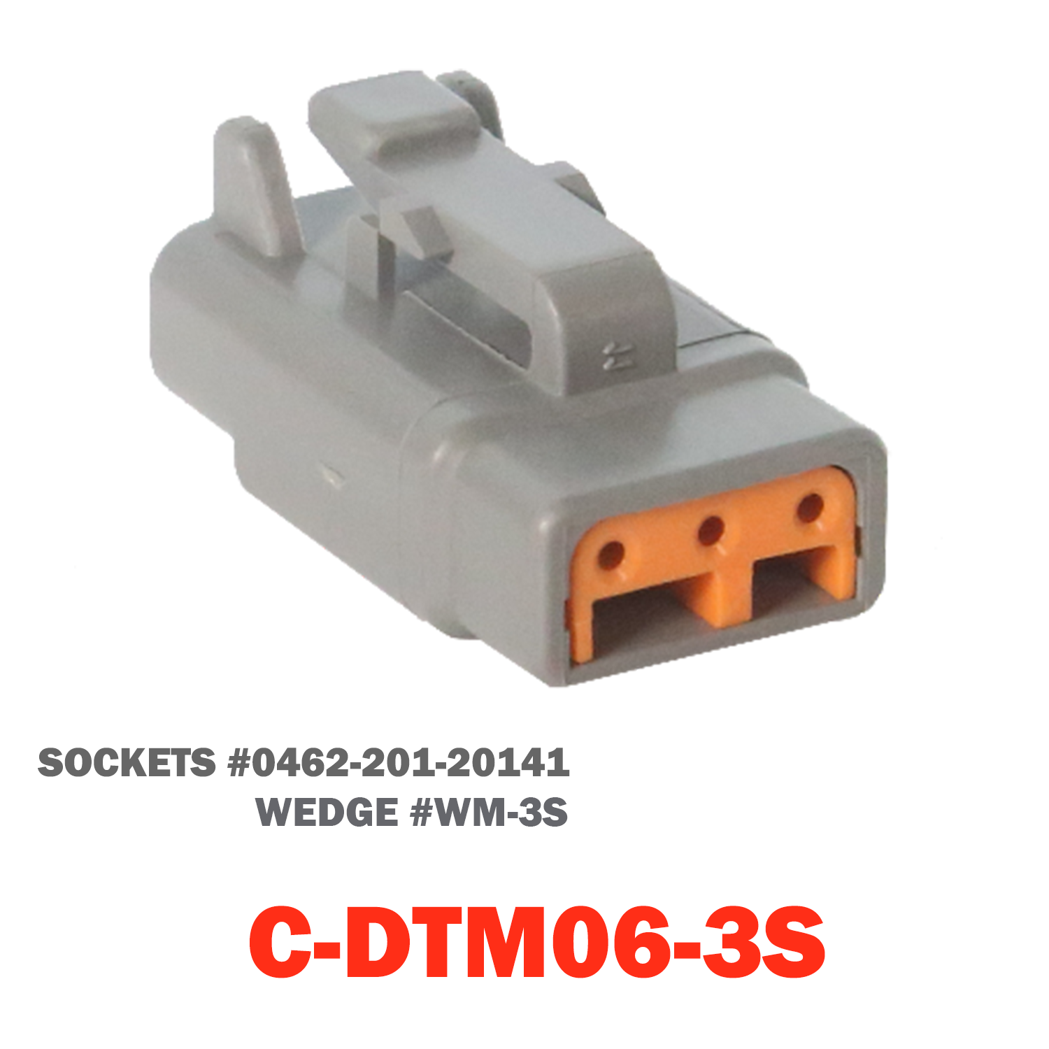 03 Pin Mini Deutsch Plug | C-DTM06-03S