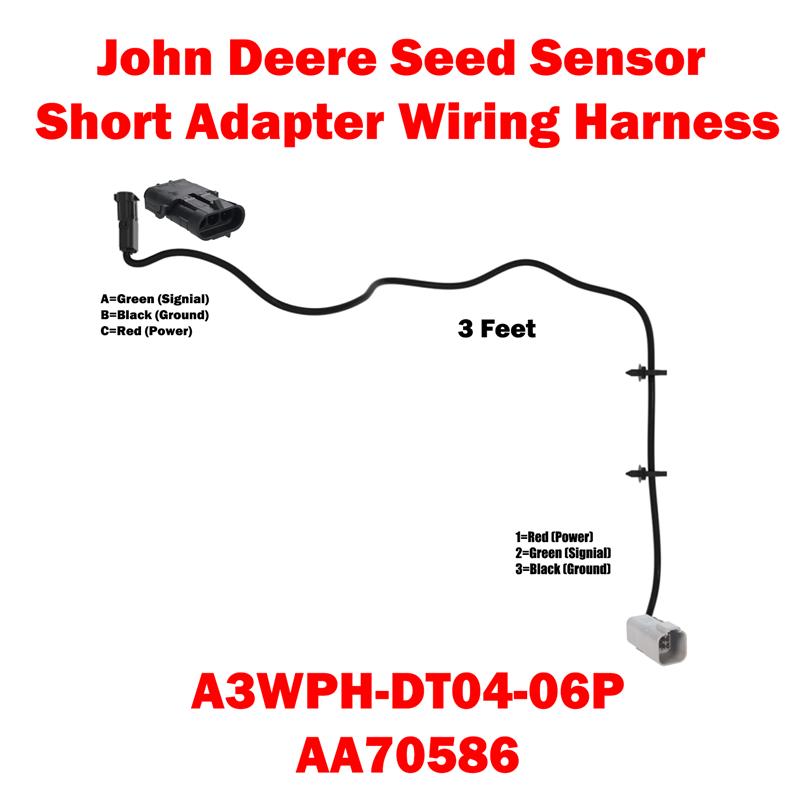 A3WPH-DT04-06P | JOHN DEERE SEED SENSOR SHORT ADAPTER WIRING HARNESS